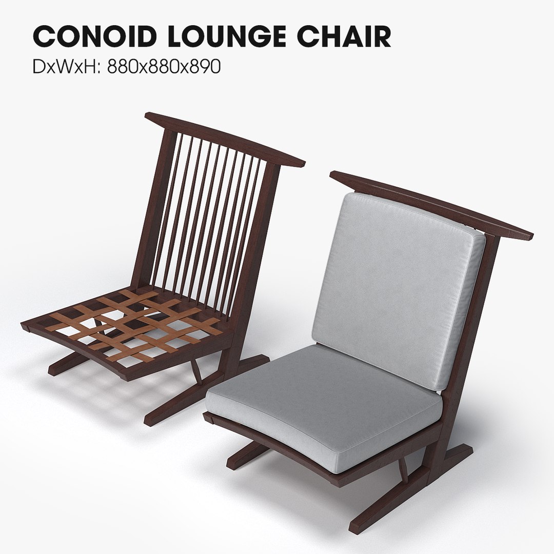 CONOID LOUNGE CHAIR 3D Model - TurboSquid 2082125