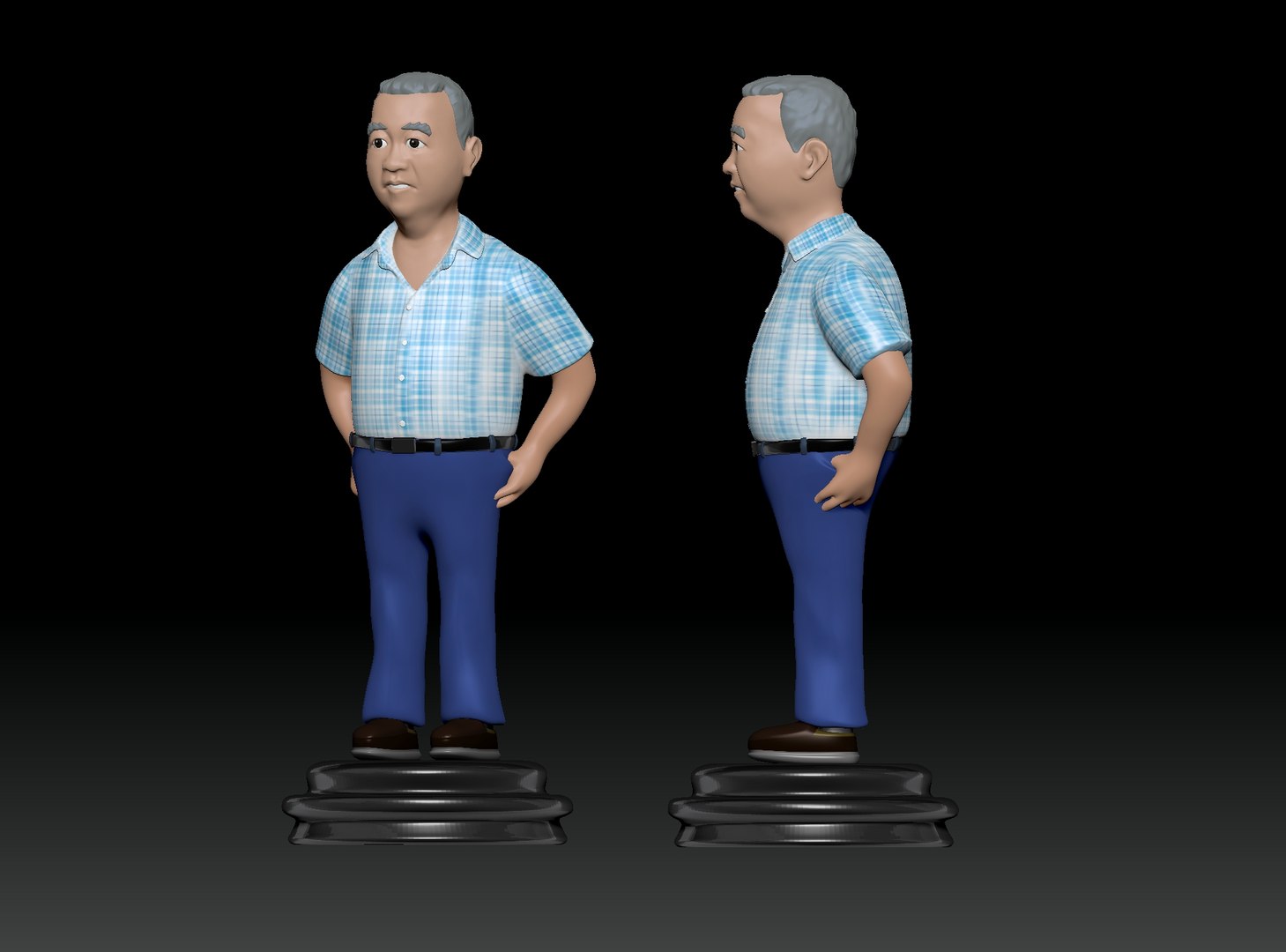 Old man standing 3D model - TurboSquid 1863789