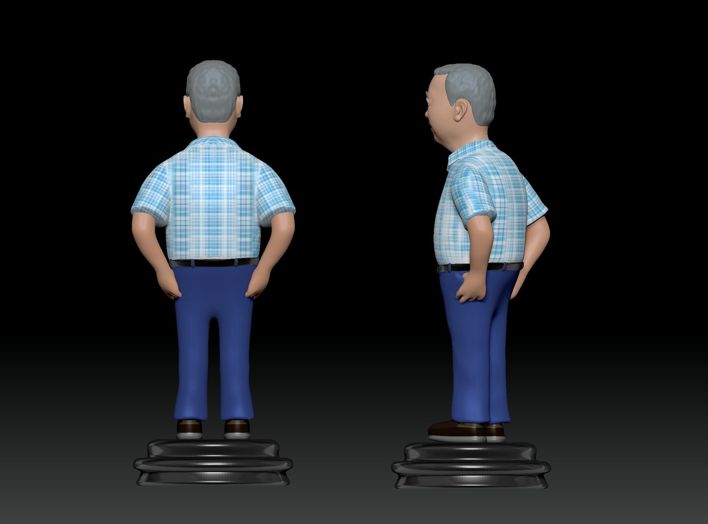 Old man standing 3D model - TurboSquid 1863789