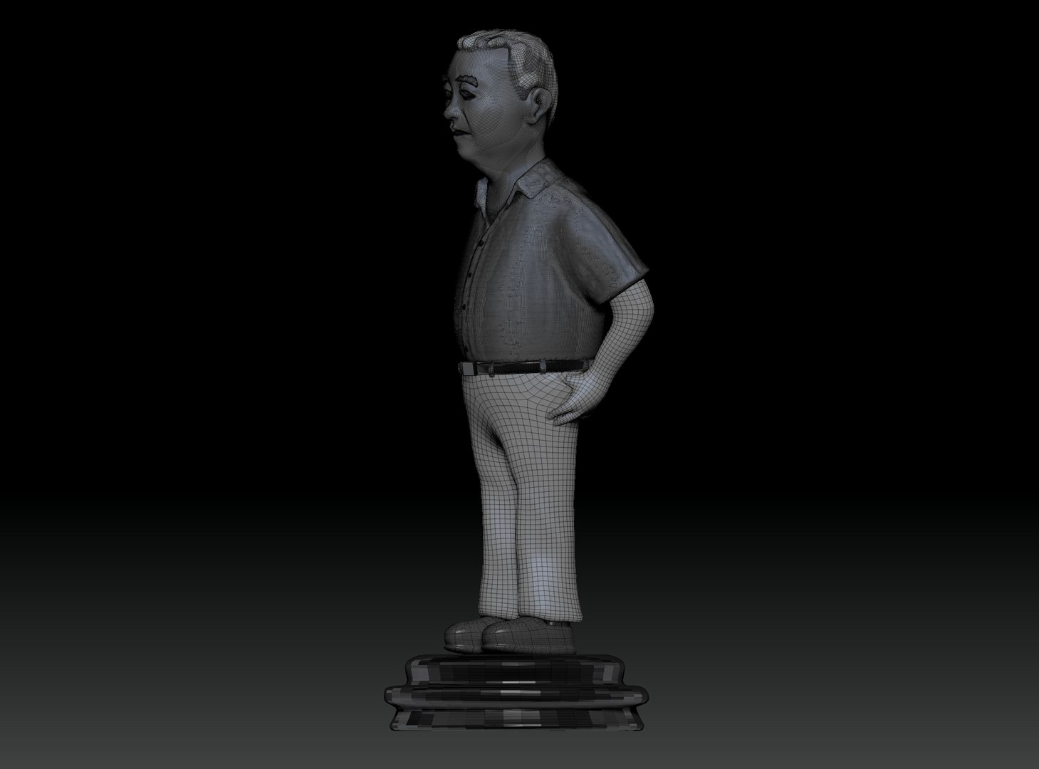 Old man standing 3D model - TurboSquid 1863789