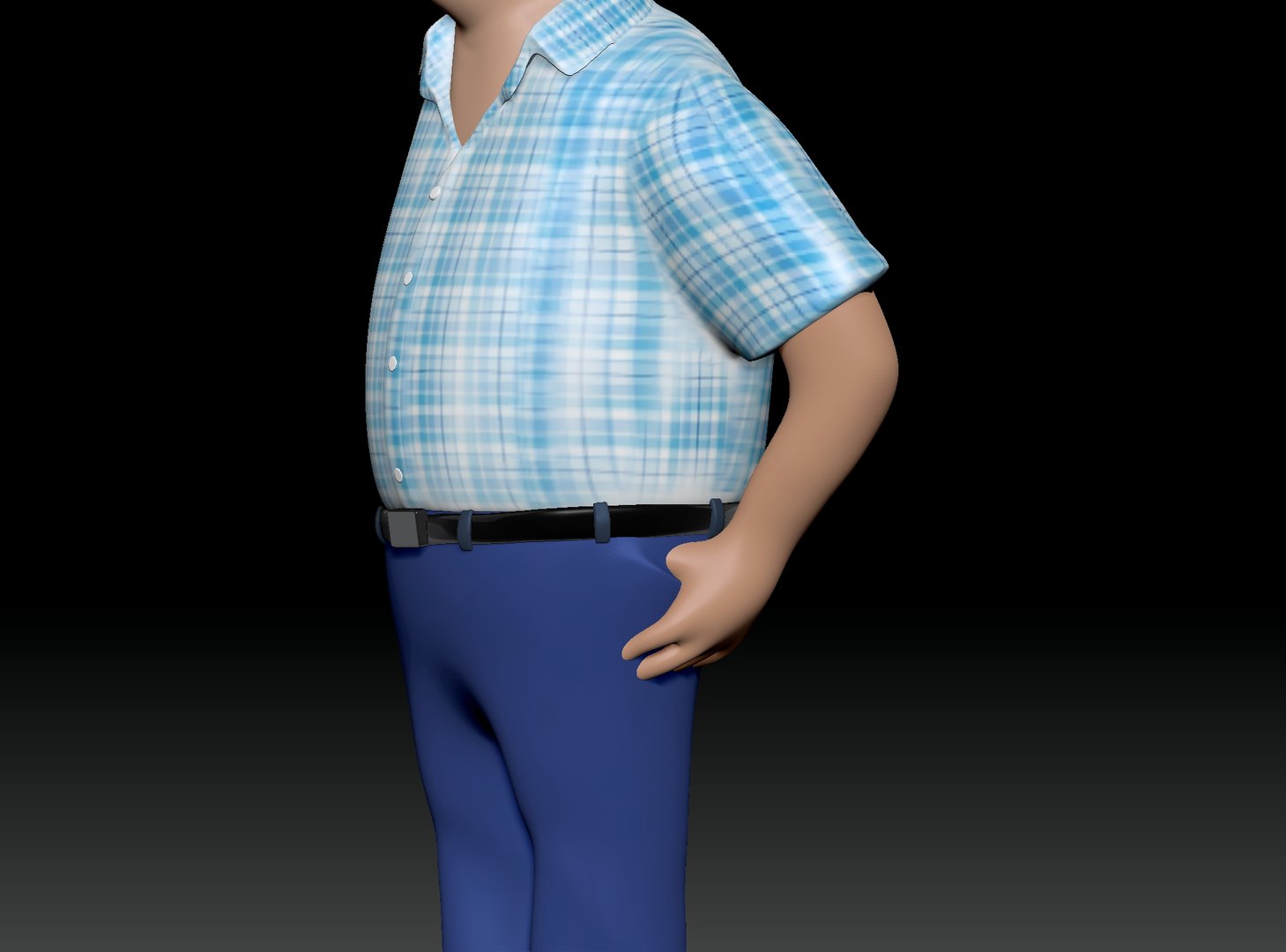 Old man standing 3D model - TurboSquid 1863789