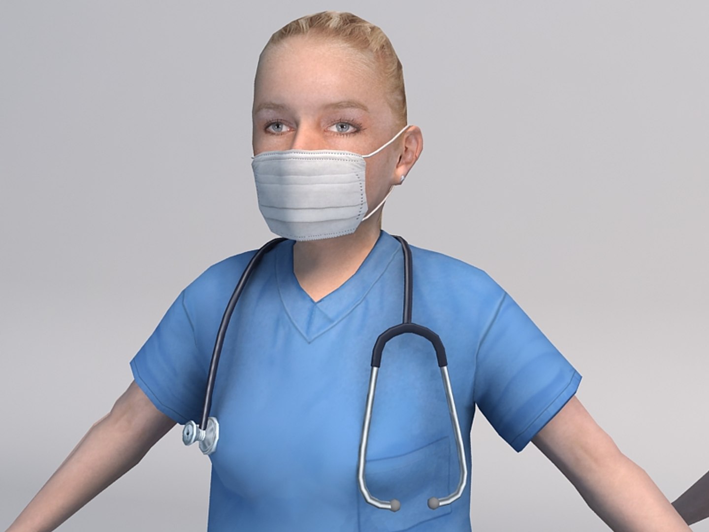 3dsmax Nurse Realtime Games