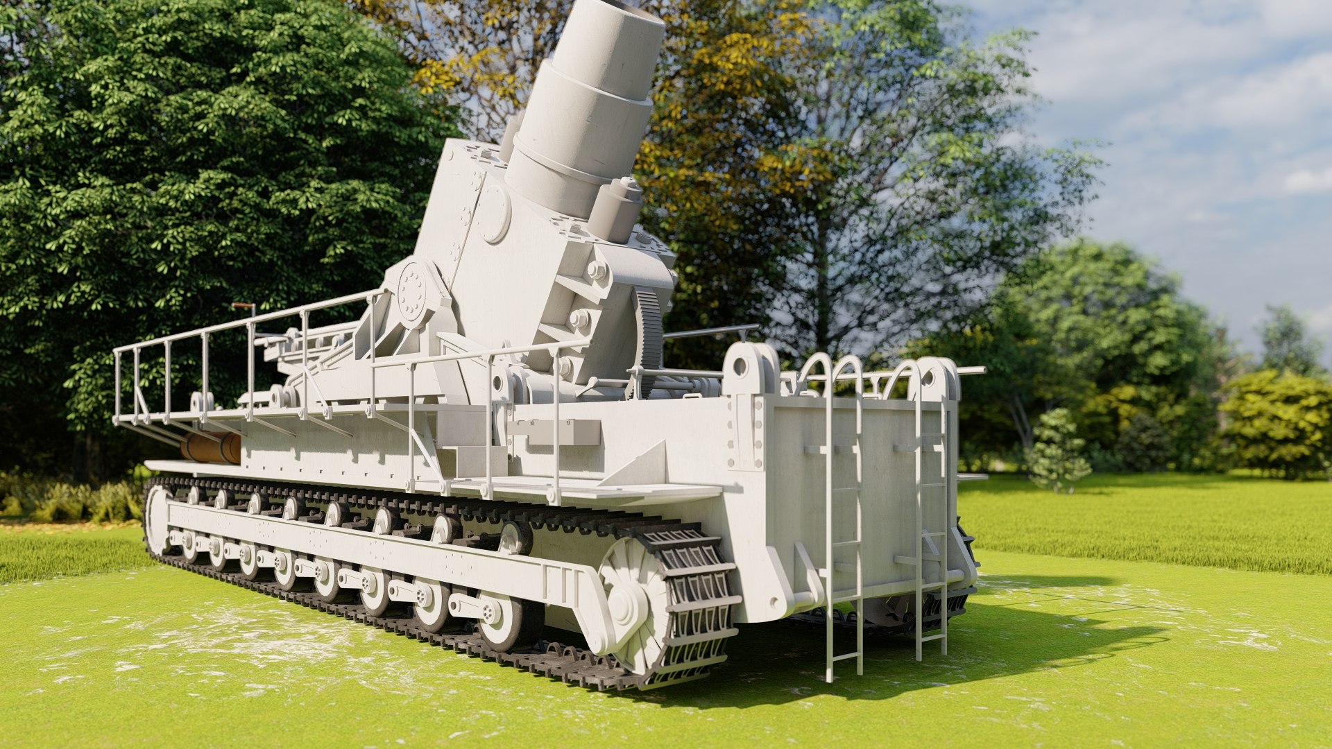 modelo 3d Mortero Karl-Gerat - TurboSquid 2277659