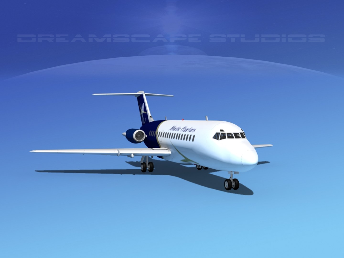 3d Model Turbines Dc-9-15 Mcdonnell Douglas
