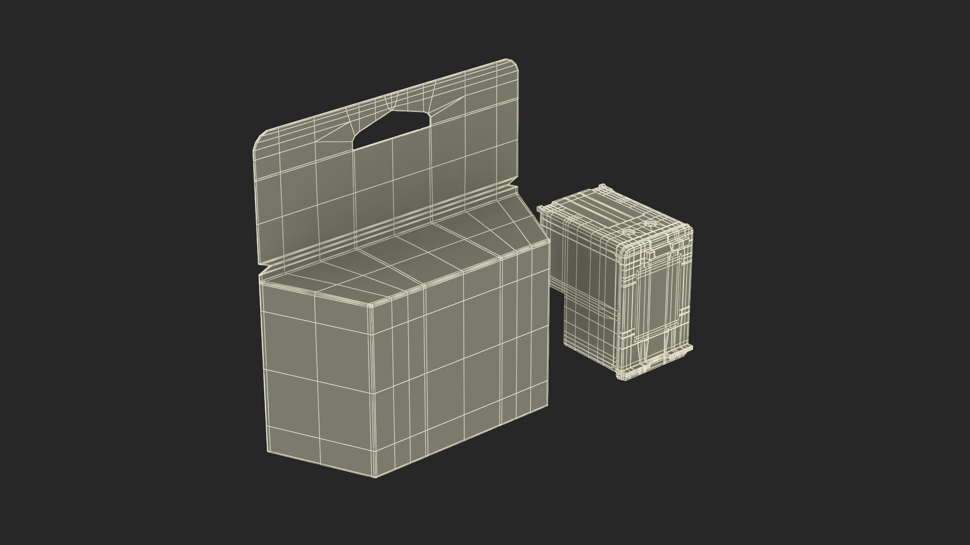 Box With HP 652 Ink Cartridge Tricolor Model - TurboSquid 2157516