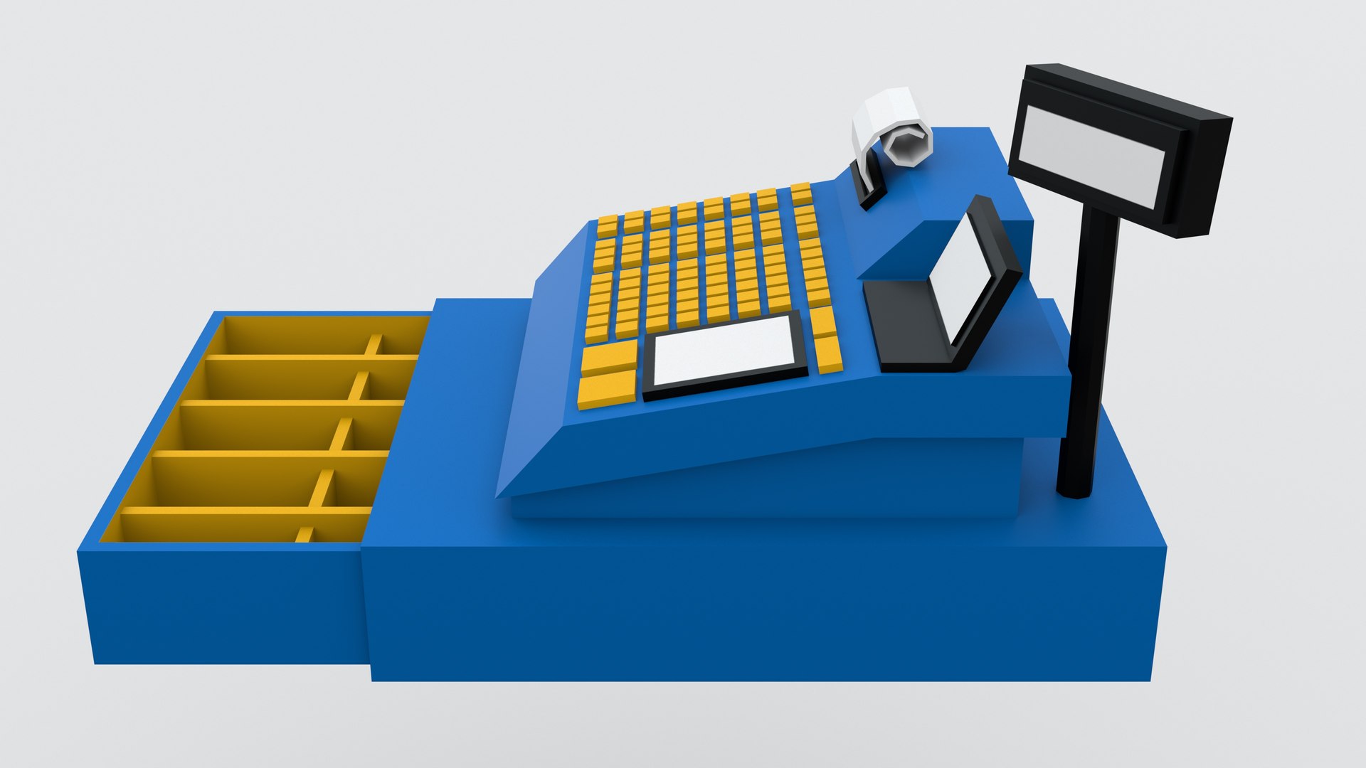 3D Register Cash Model - TurboSquid 1677883