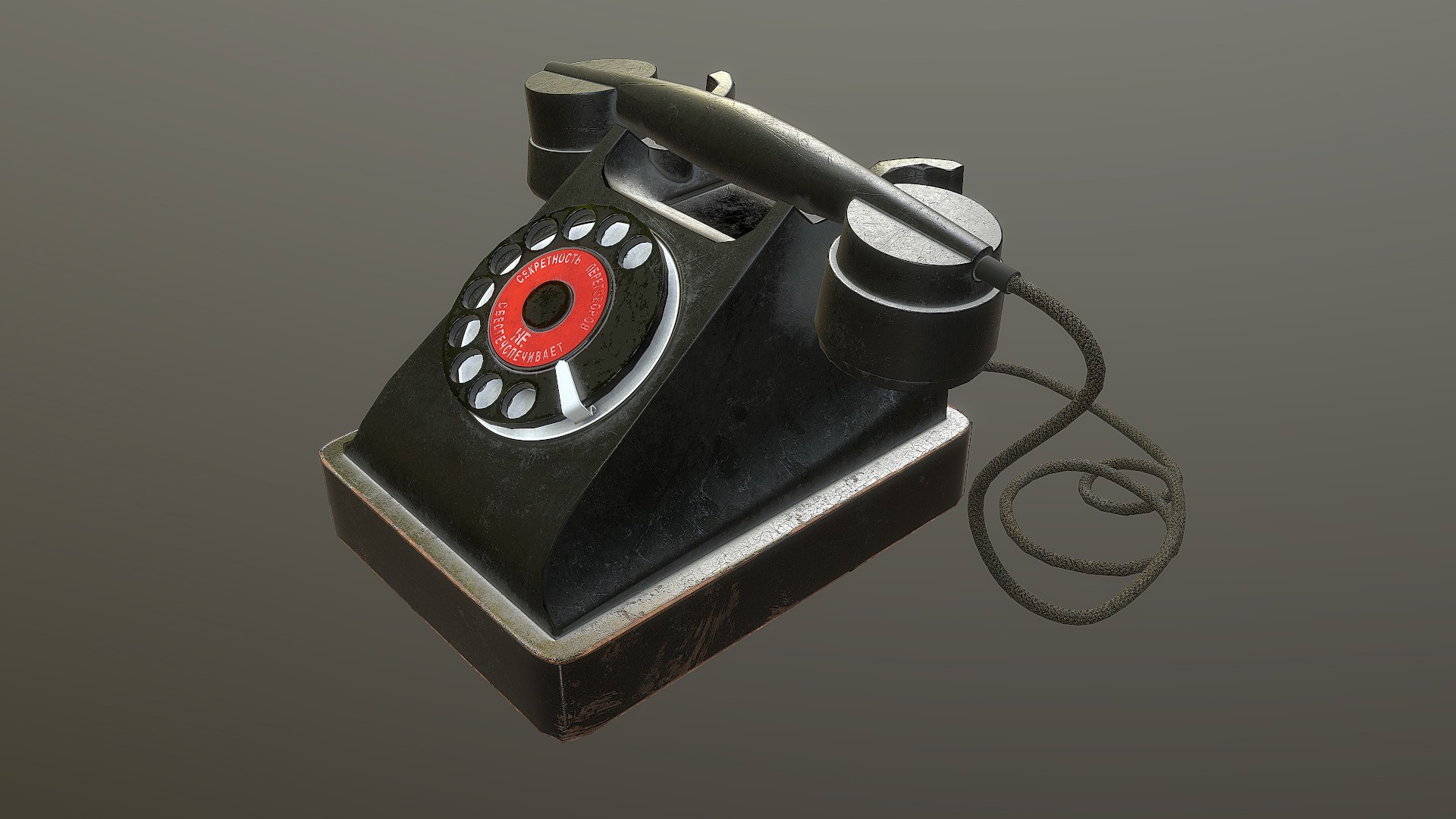 3D Soviet Telephone Pbr Model - TurboSquid 1387324