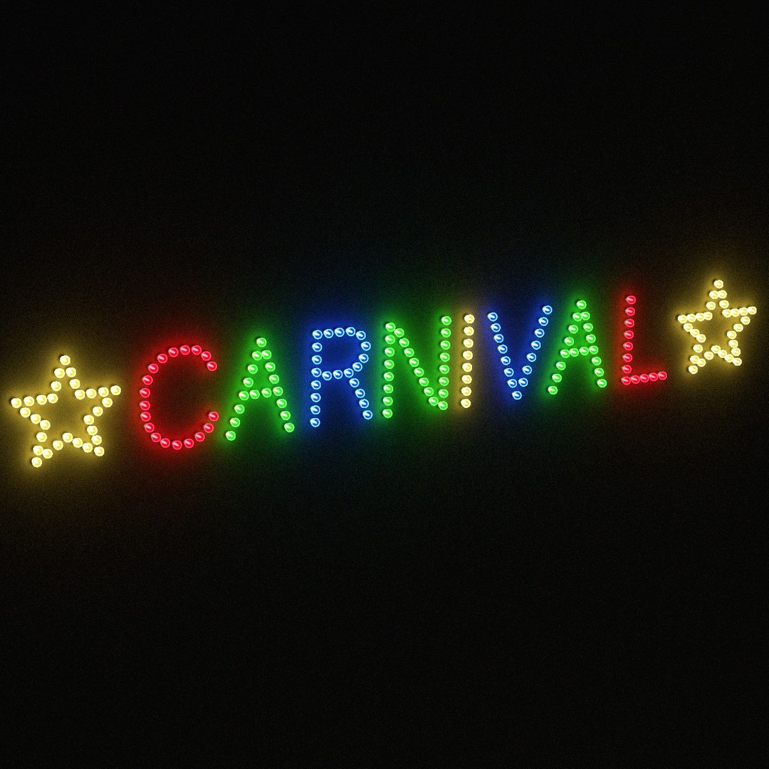 3d Carnival Sign