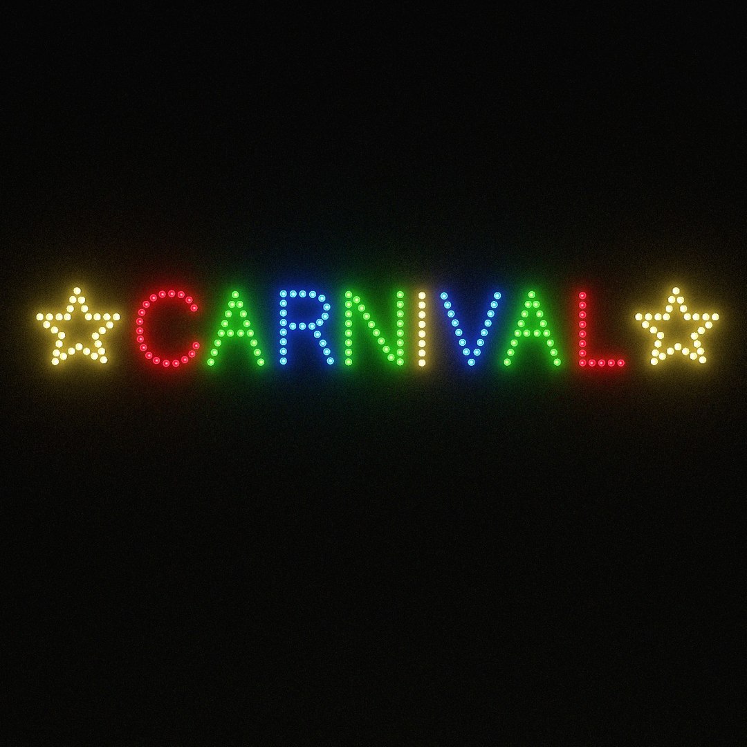 3d Carnival Sign