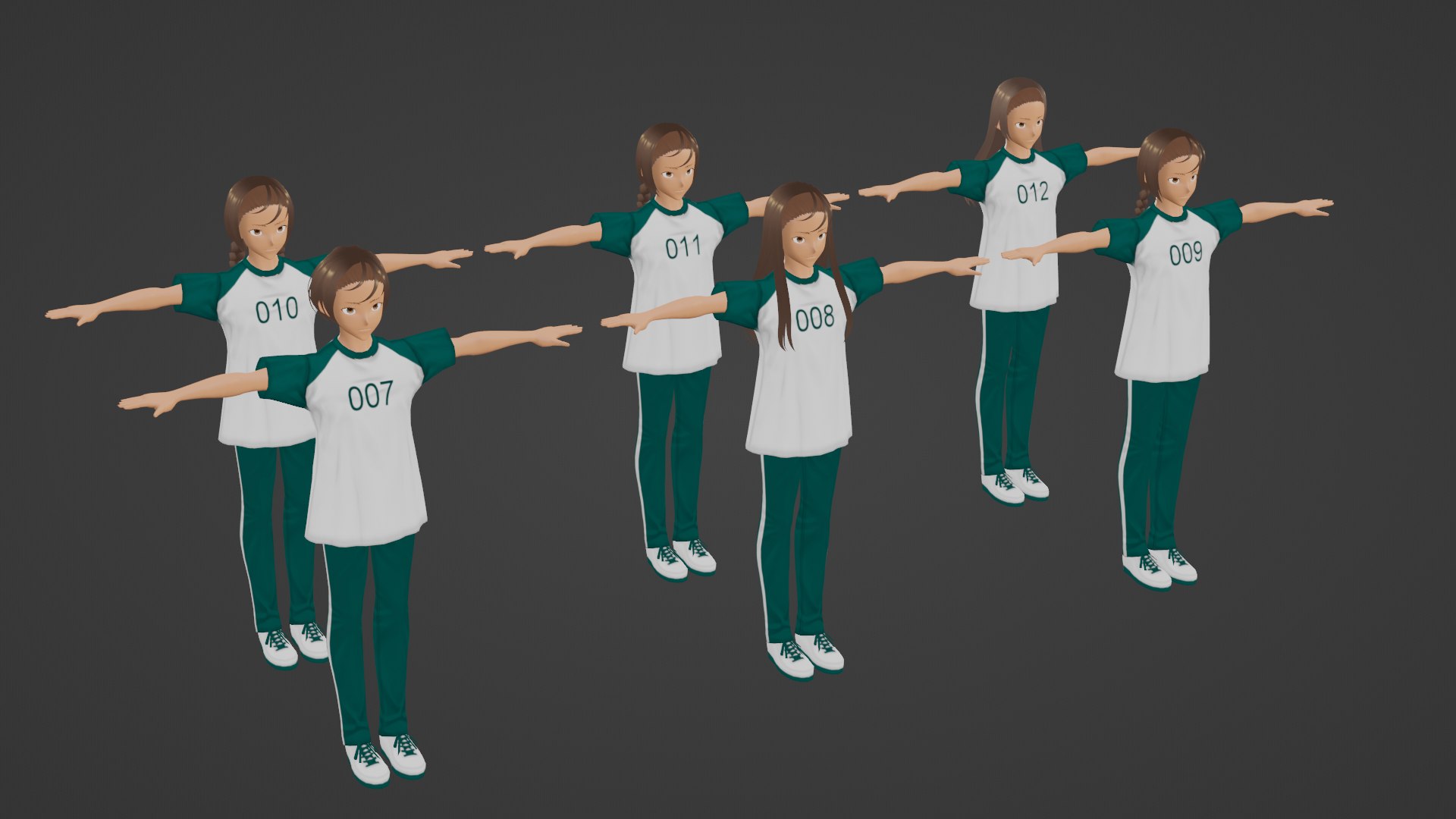 오징어 게임 - 플레이어 3D 모델 - TurboSquid 1837195