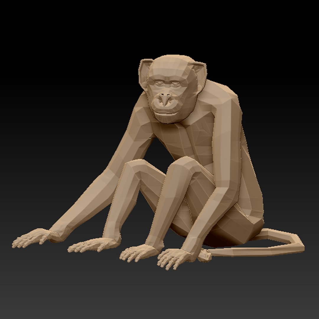 Monkey 3D - TurboSquid 1199283