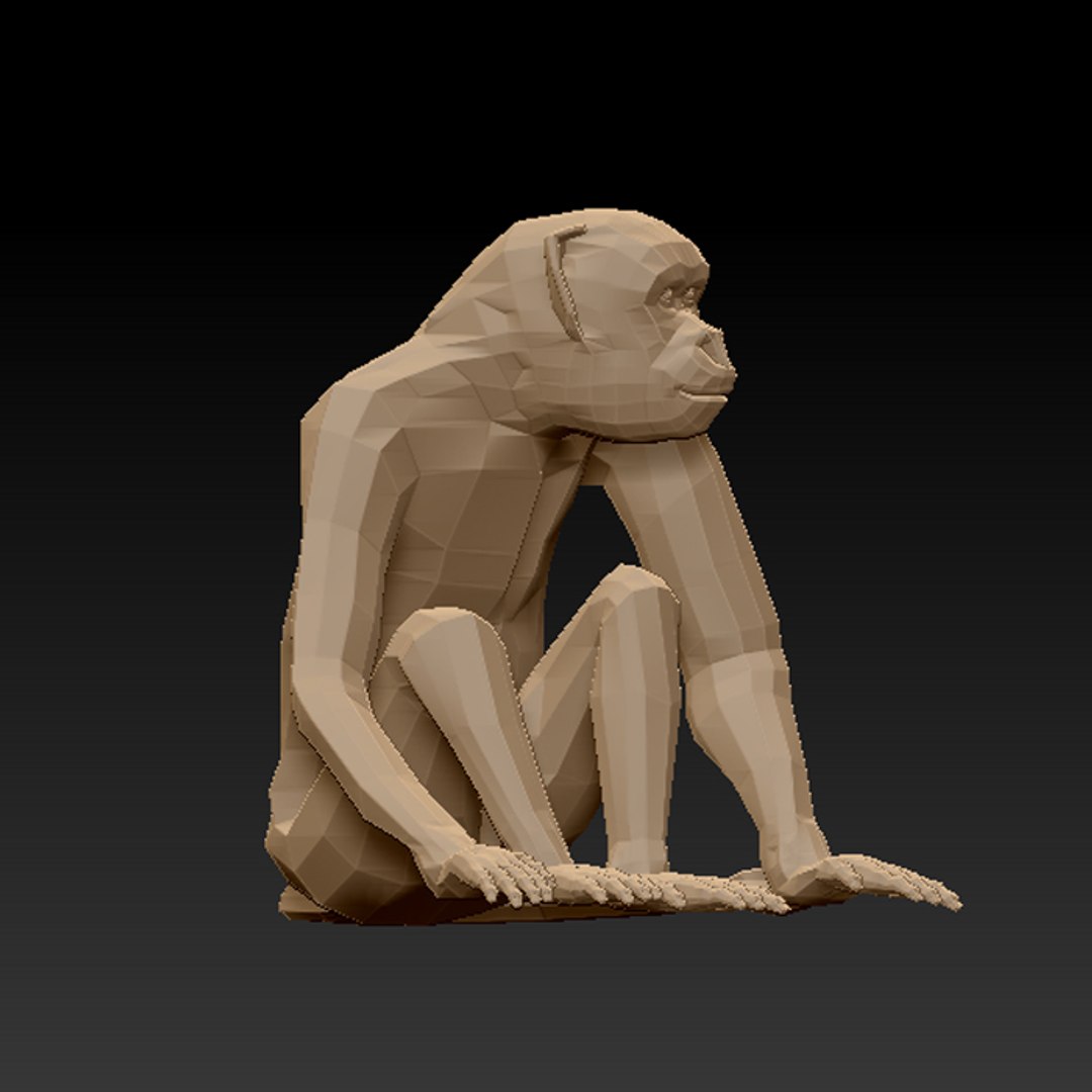 Monkey 3D - TurboSquid 1199283