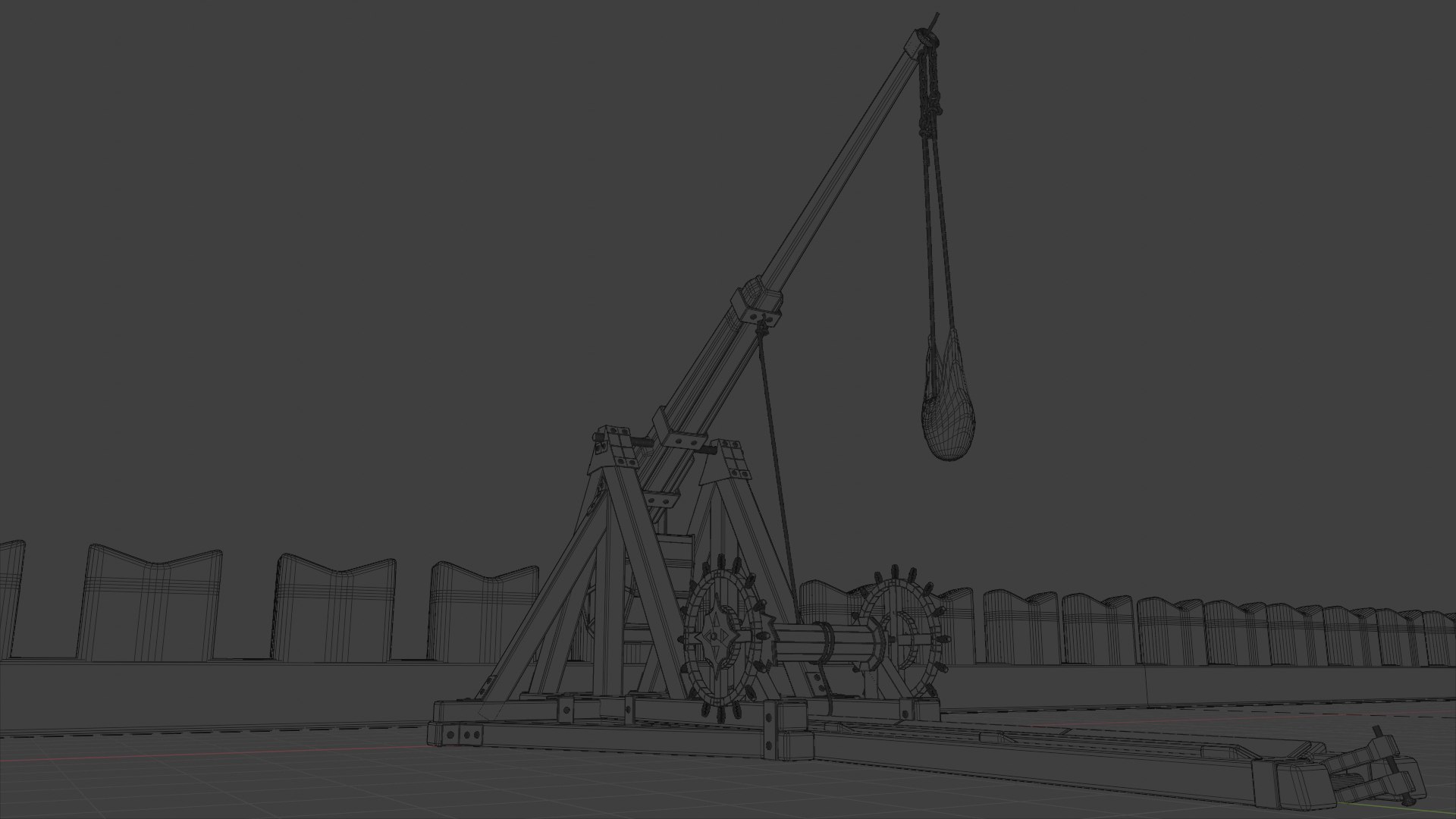 3D Model Medieval Trebuchet - TurboSquid 1610415