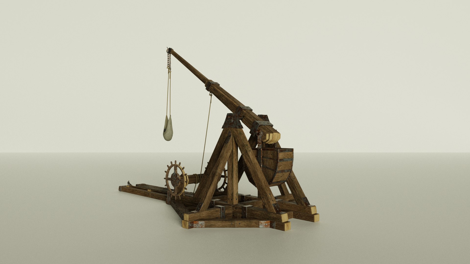 3D Model Medieval Trebuchet - TurboSquid 1610415
