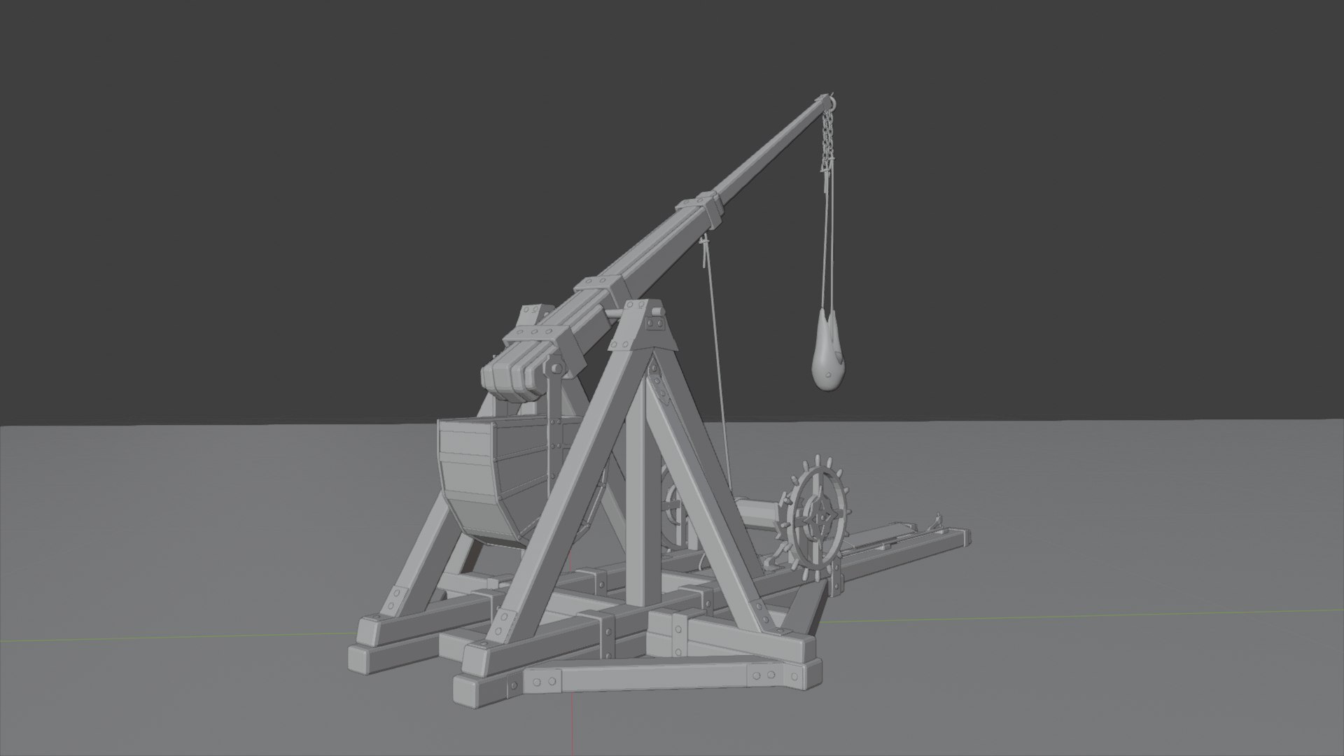 3D Model Medieval Trebuchet - TurboSquid 1610415