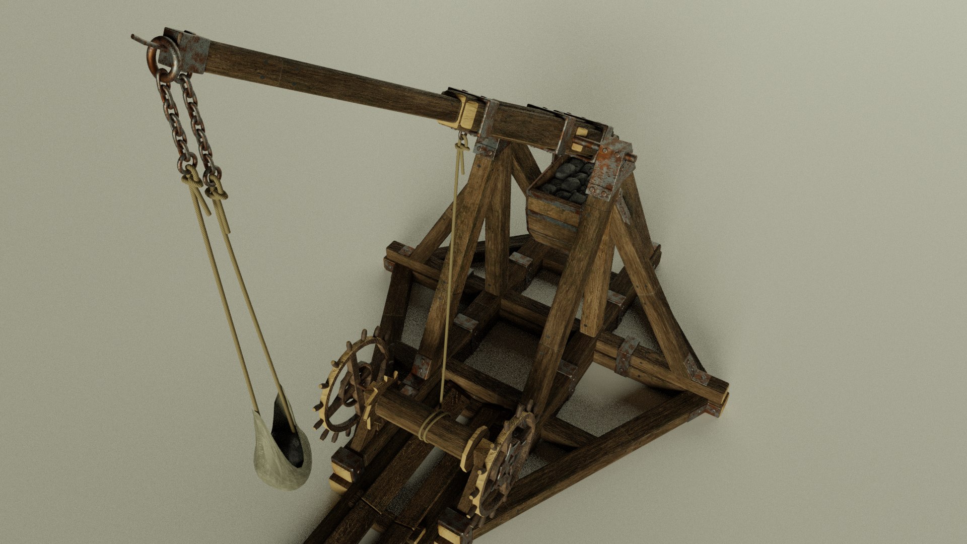 3D Model Medieval Trebuchet - TurboSquid 1610415