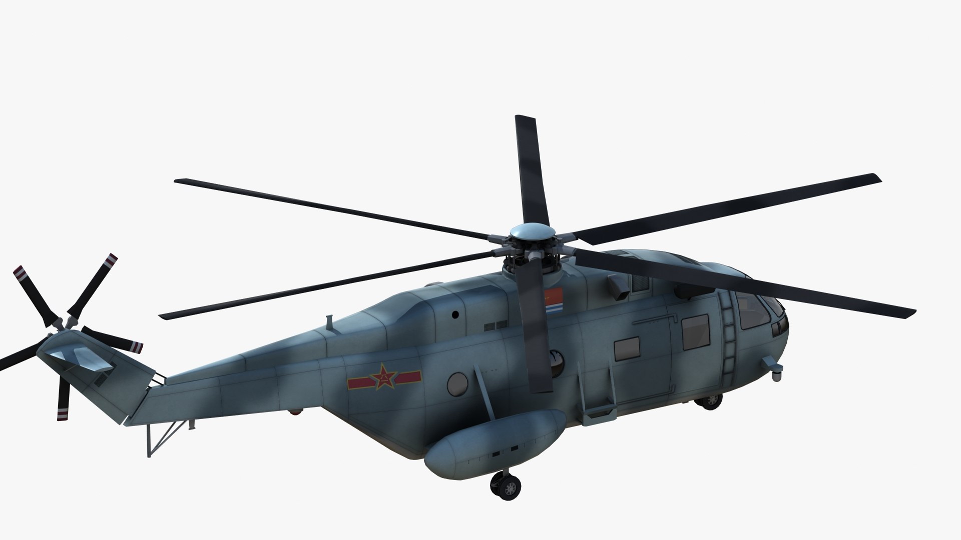 Z18 assault helicopter 3D model - TurboSquid 1643723