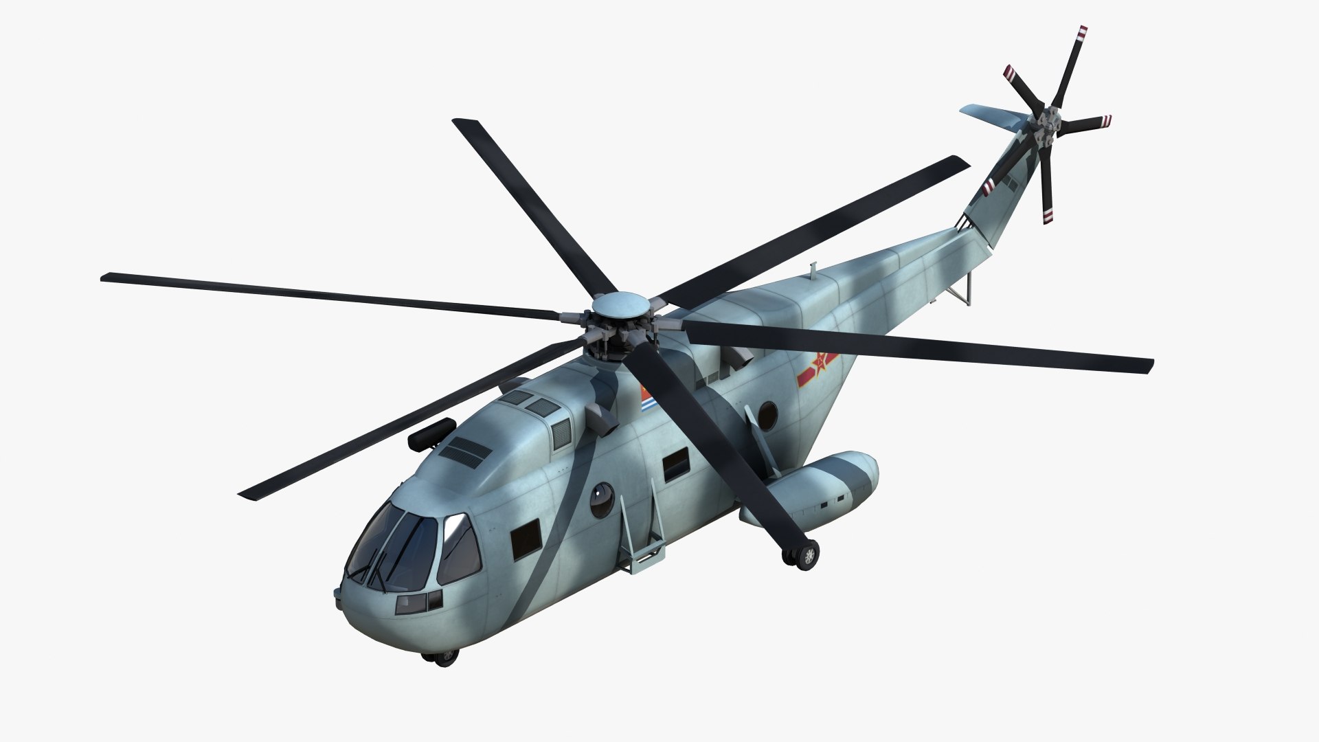Z18 assault helicopter 3D model - TurboSquid 1643723