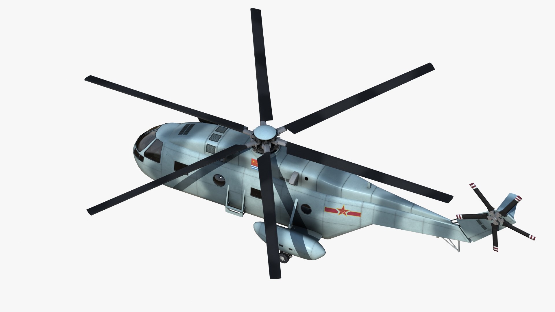 Z18 assault helicopter 3D model - TurboSquid 1643723