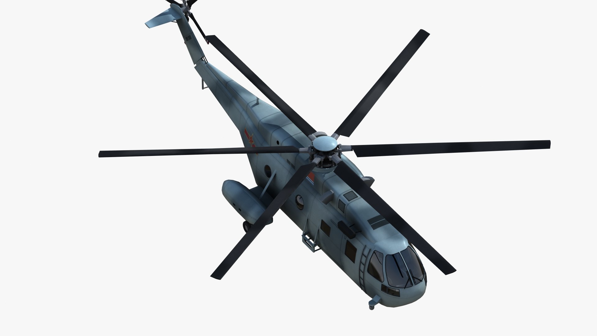 Z18 assault helicopter 3D model - TurboSquid 1643723