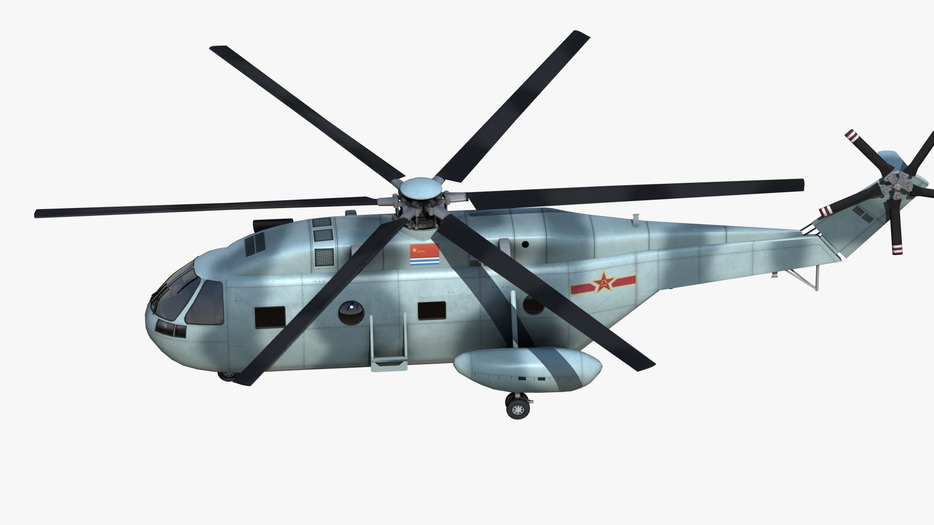 Z18 assault helicopter 3D model - TurboSquid 1643723