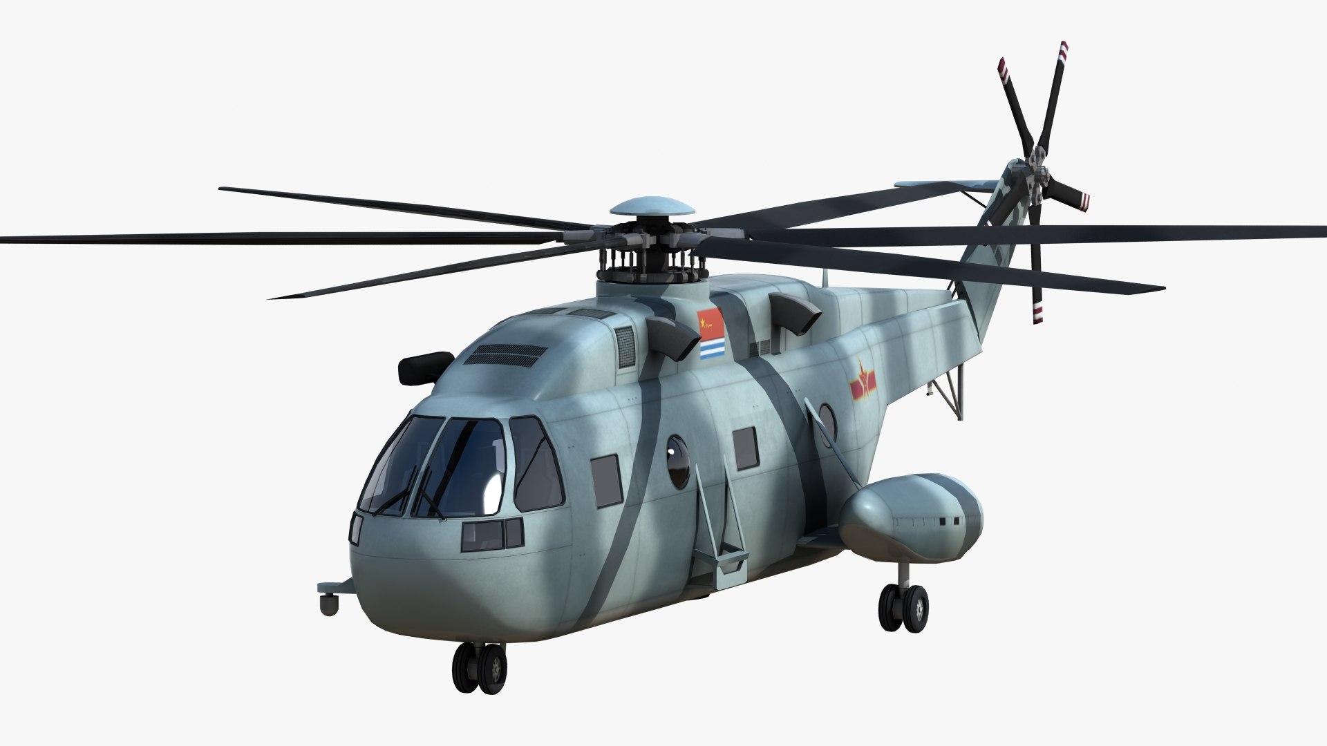 Z18 assault helicopter 3D model - TurboSquid 1643723