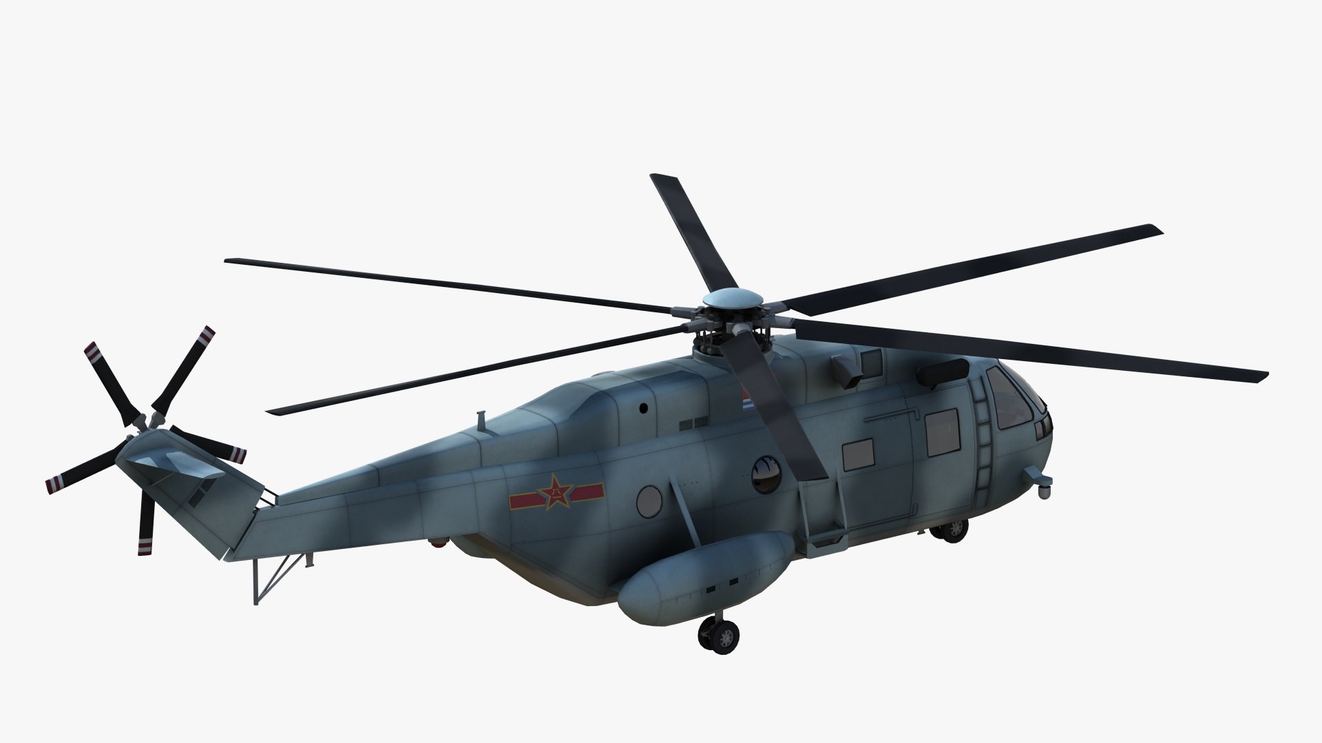 Z18 assault helicopter 3D model - TurboSquid 1643723