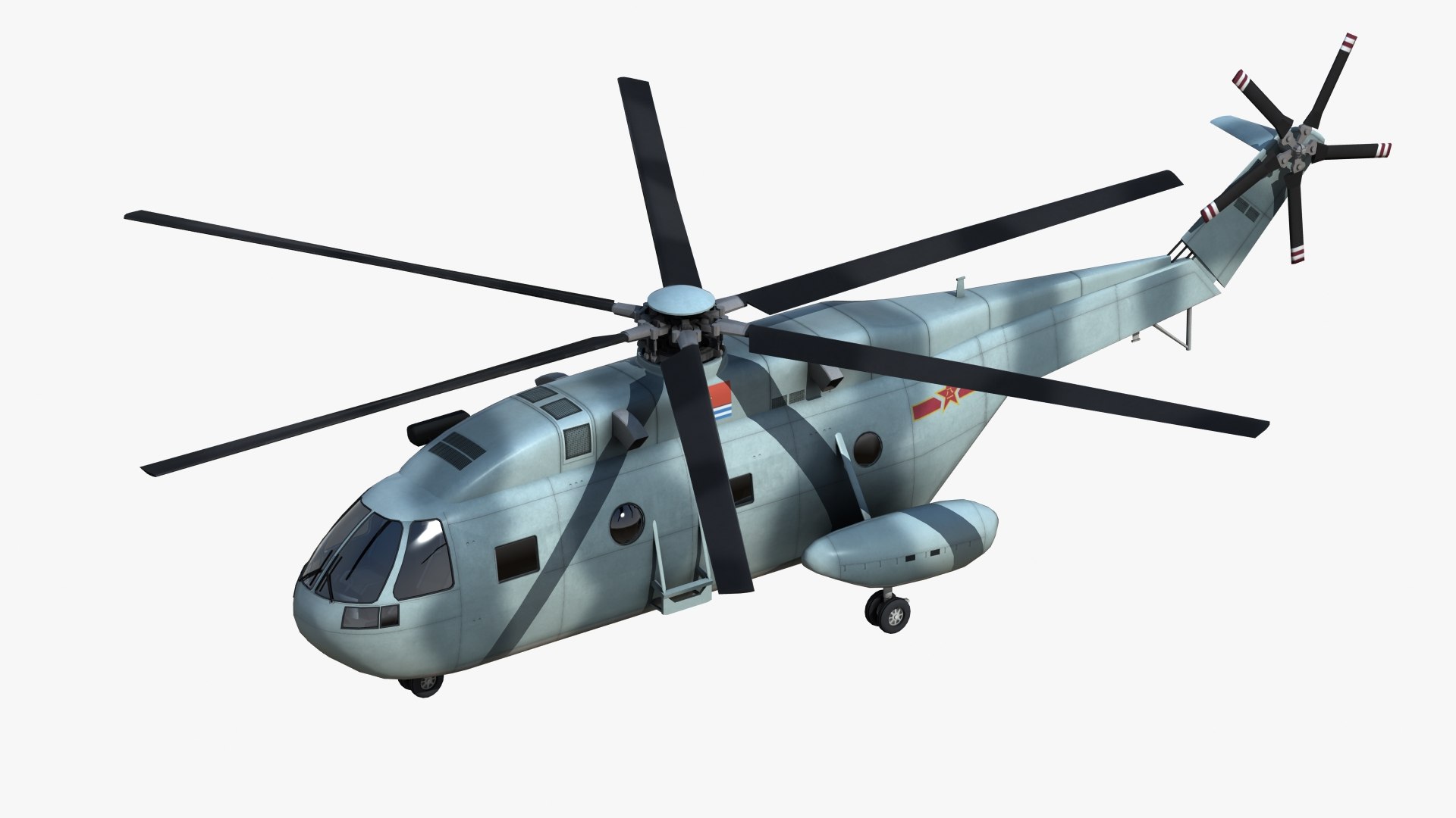 Z18 assault helicopter 3D model - TurboSquid 1643723