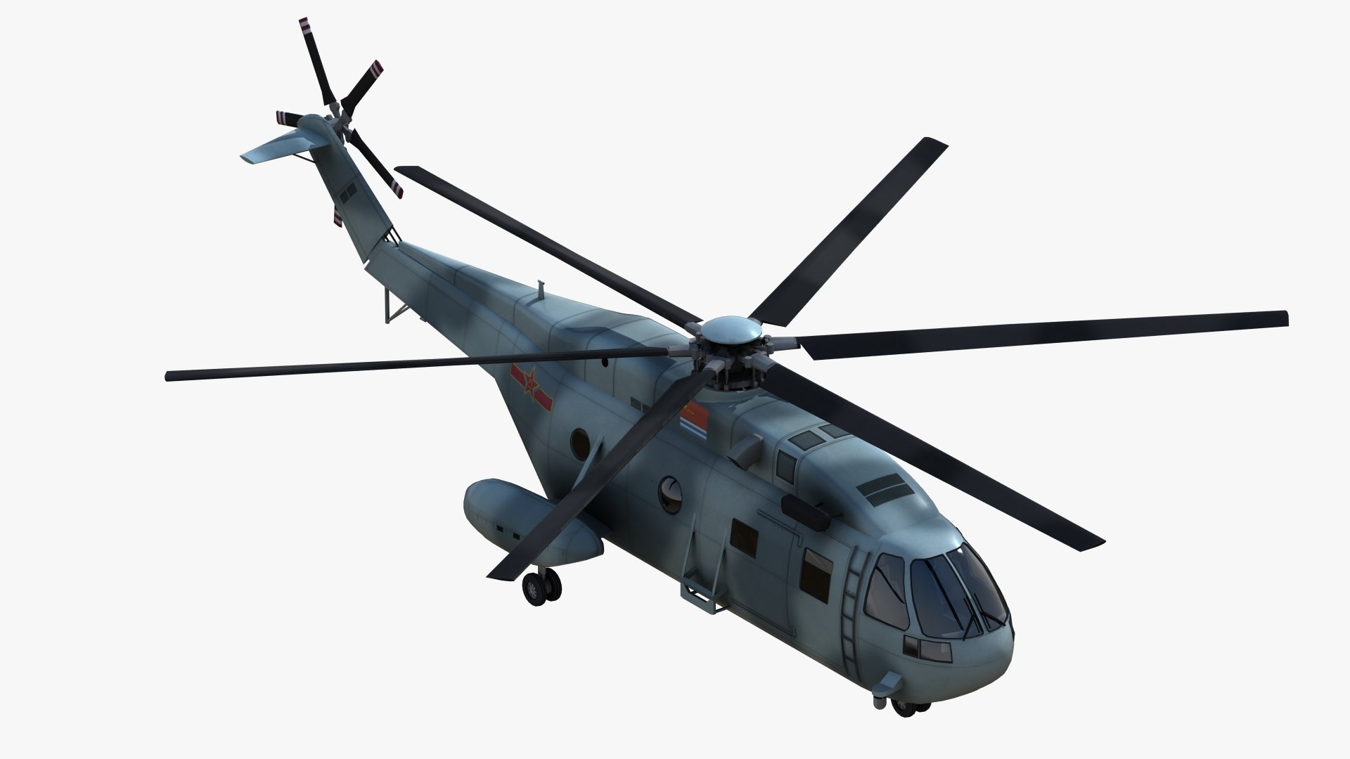 Z18 assault helicopter 3D model - TurboSquid 1643723