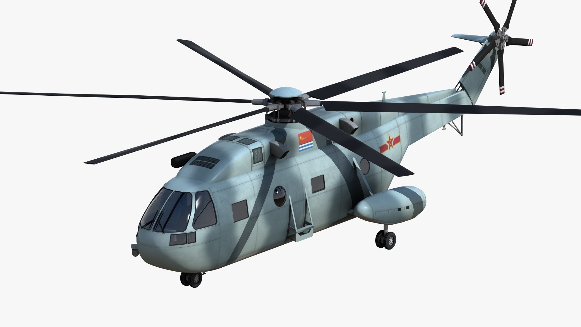 Z18 assault helicopter 3D model - TurboSquid 1643723