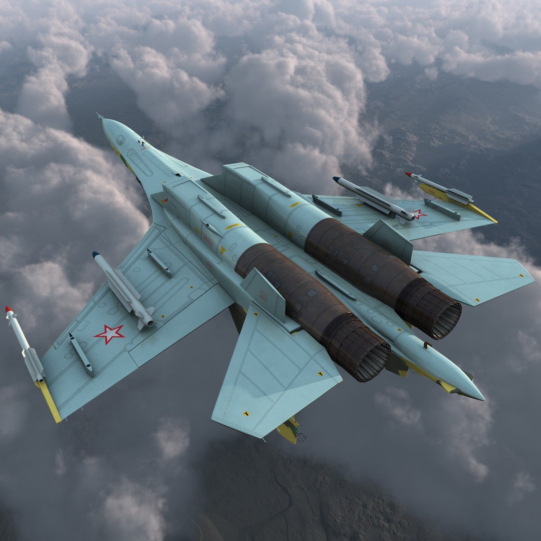russian sukhoi su-35 fighter 3d model