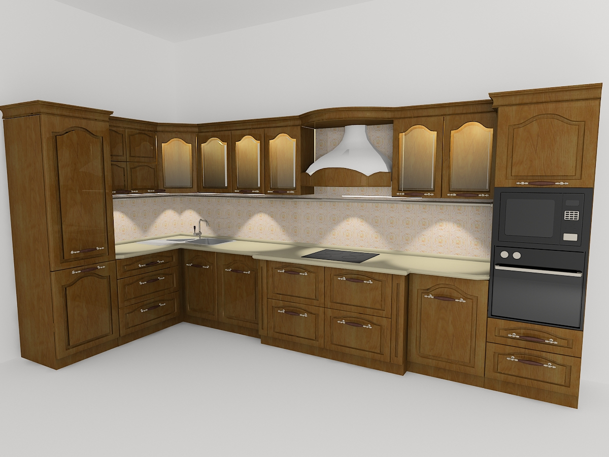 classic kitchen 3d max