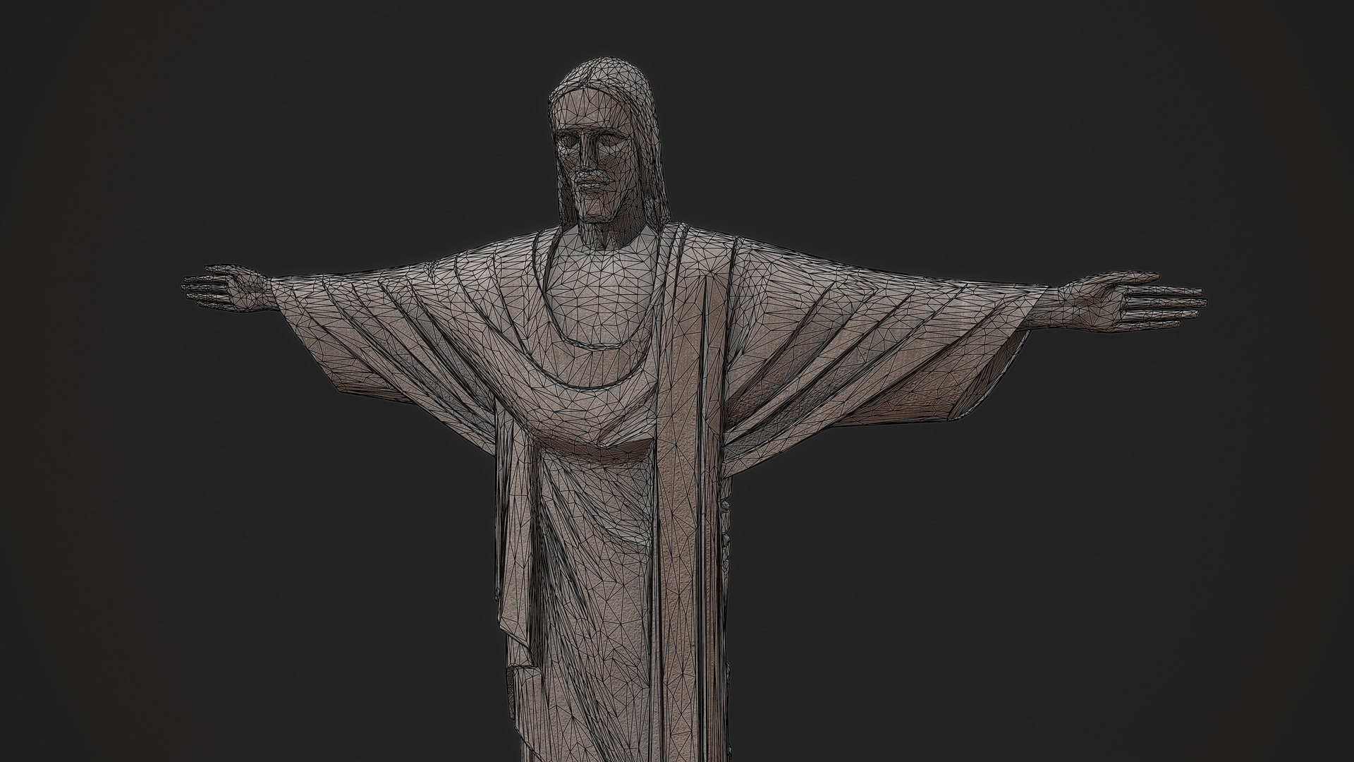 3D christ statue model - TurboSquid 1532490