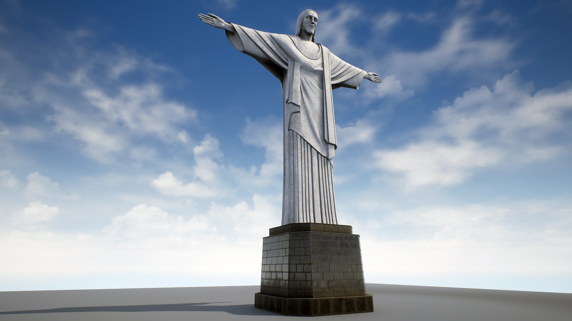 3D christ statue model - TurboSquid 1532490