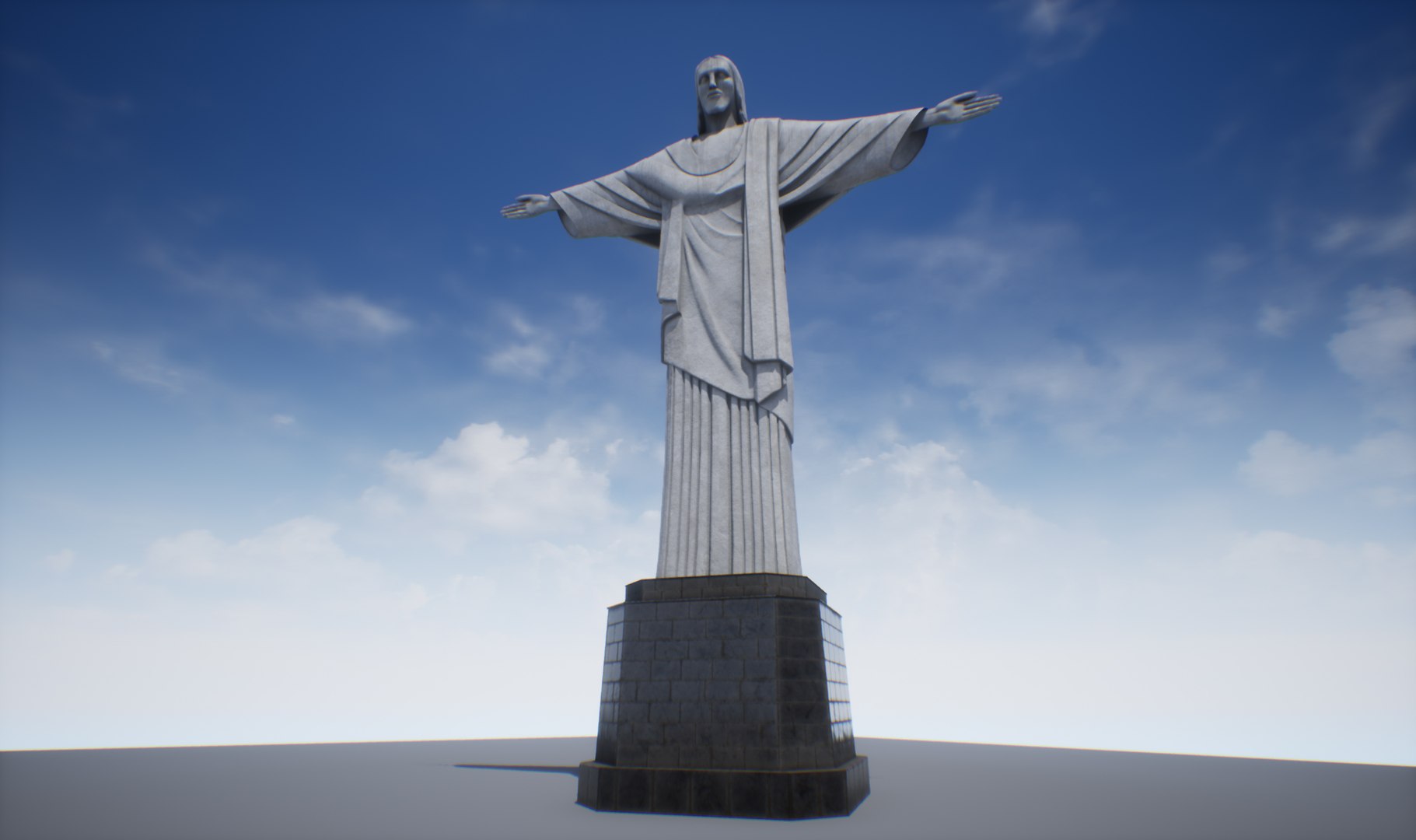 3D Christ Statue Model - TurboSquid 1532490