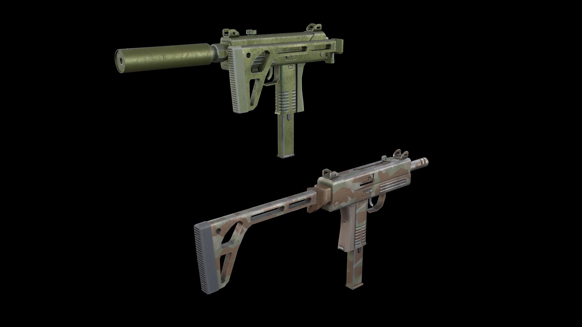 Submachine Gun 3D Model - TurboSquid 1905052
