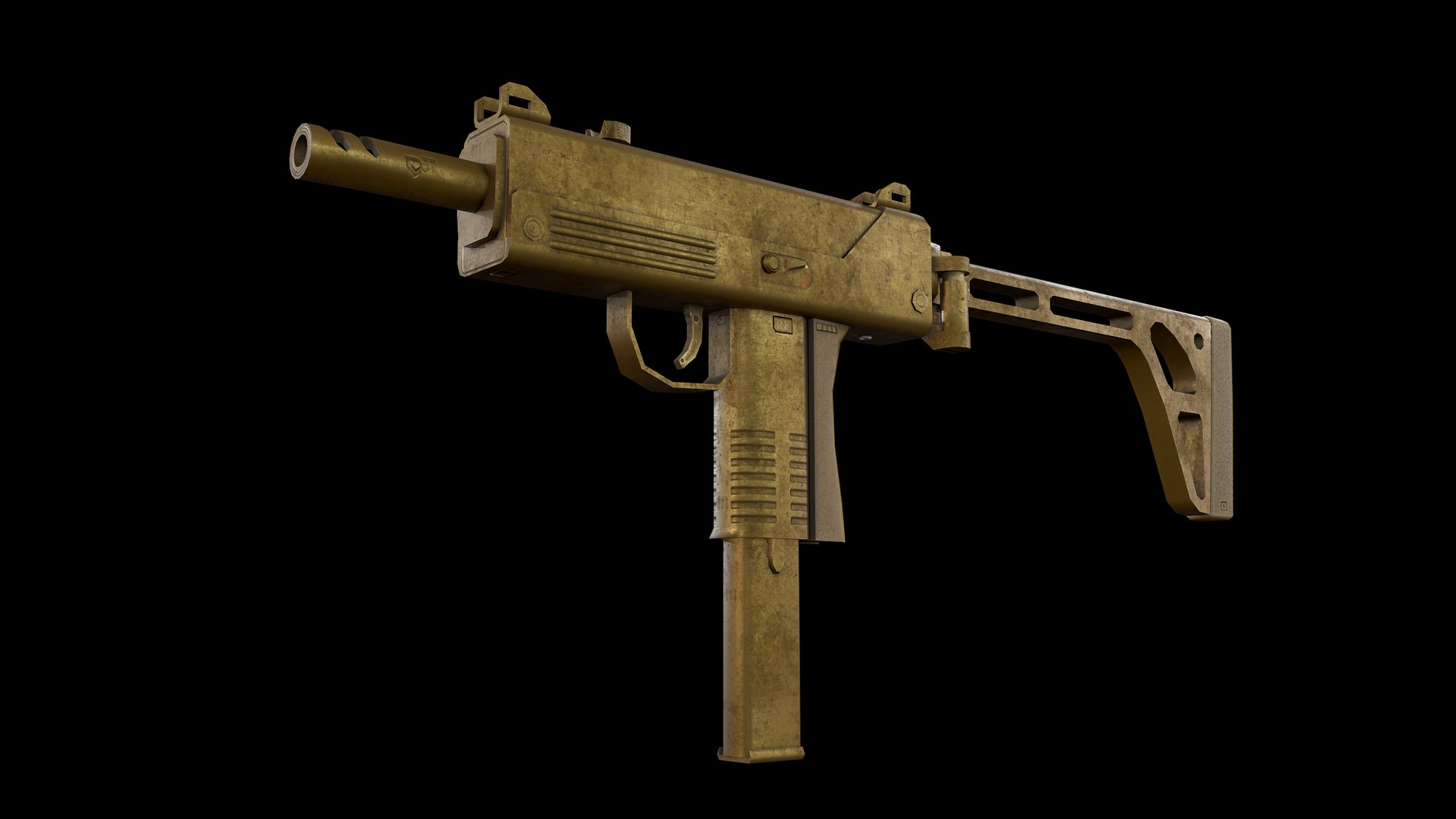 Submachine Gun 3D Model - TurboSquid 1905052