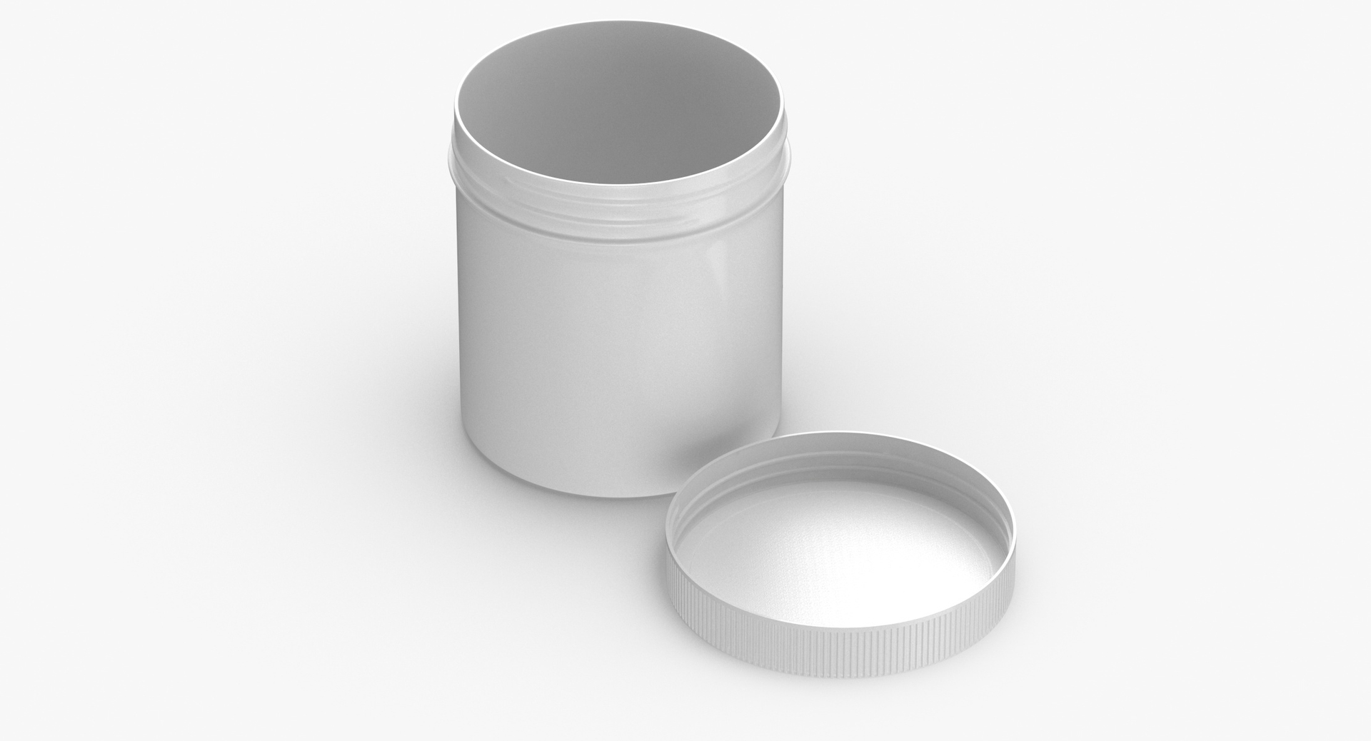 Plastic jar wide mouth 3D model - TurboSquid 1559305