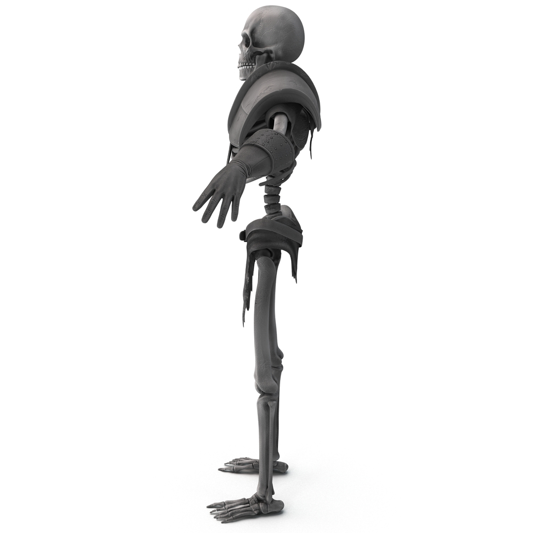 3d skeleton fighter