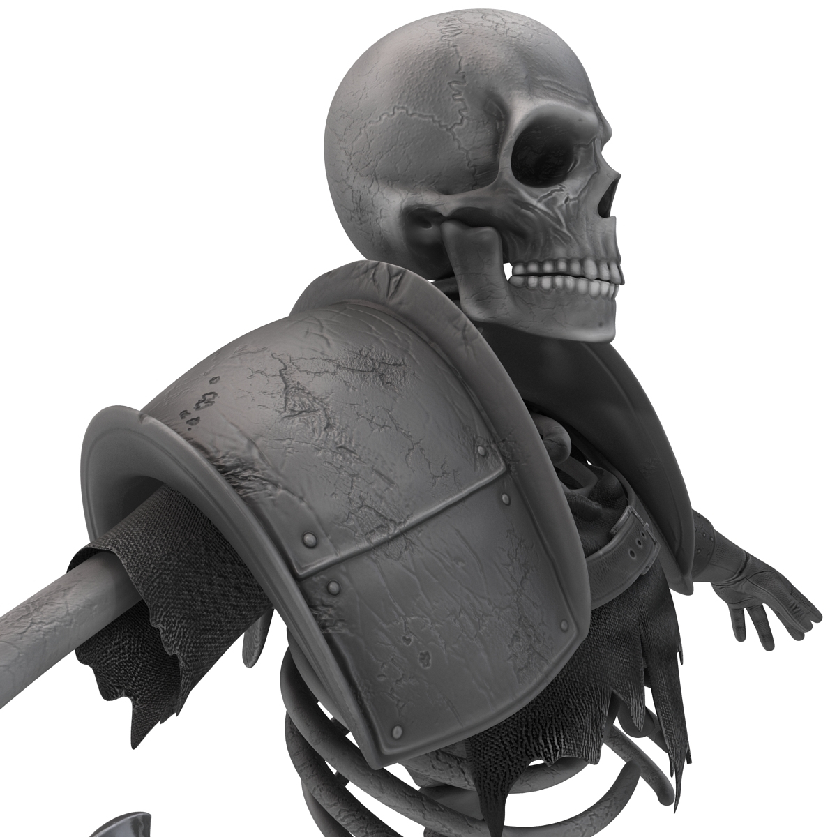 3d skeleton fighter