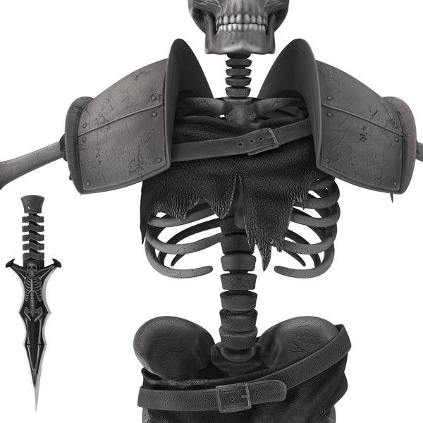 3d skeleton fighter