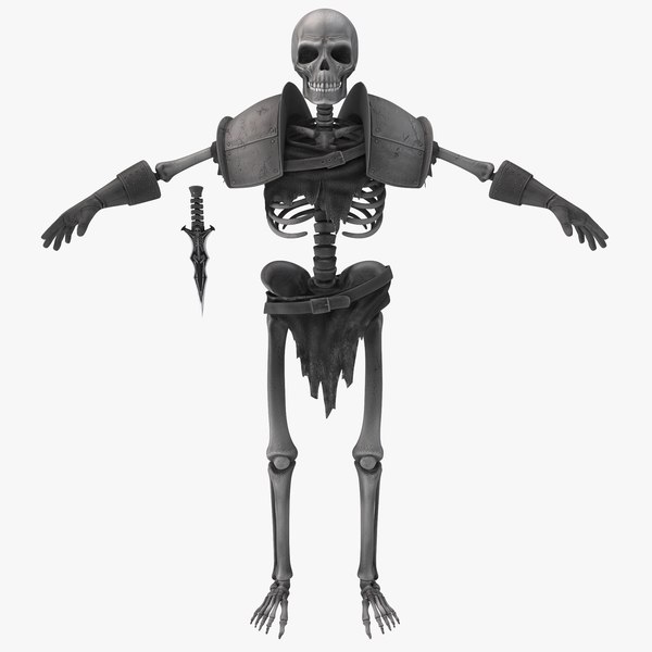 3d skeleton fighter