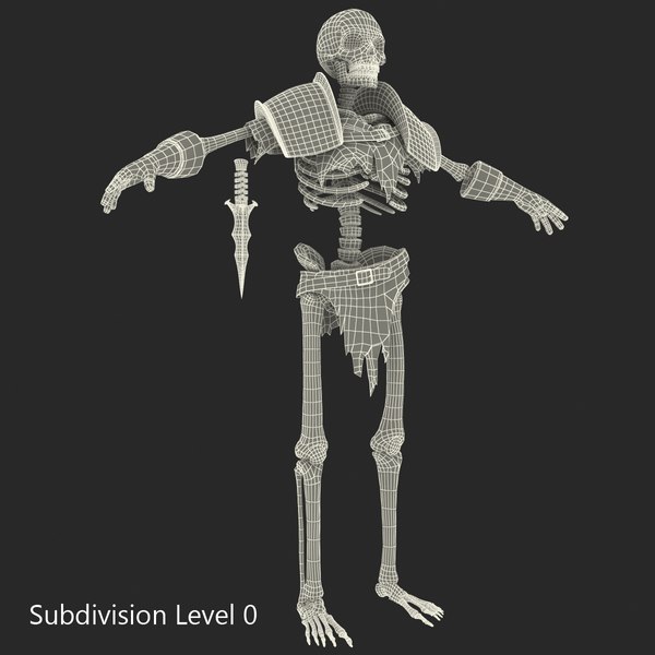 3d skeleton fighter