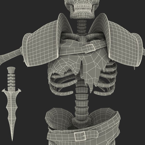 3d skeleton fighter