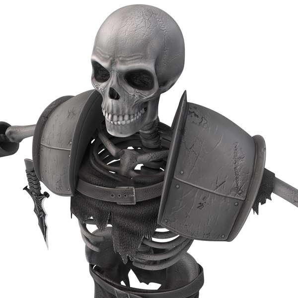 3d skeleton fighter