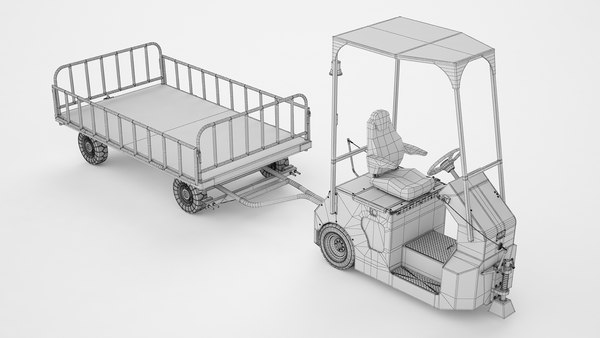 3D Electric Industrial Tugger 12 - TurboSquid 1738319