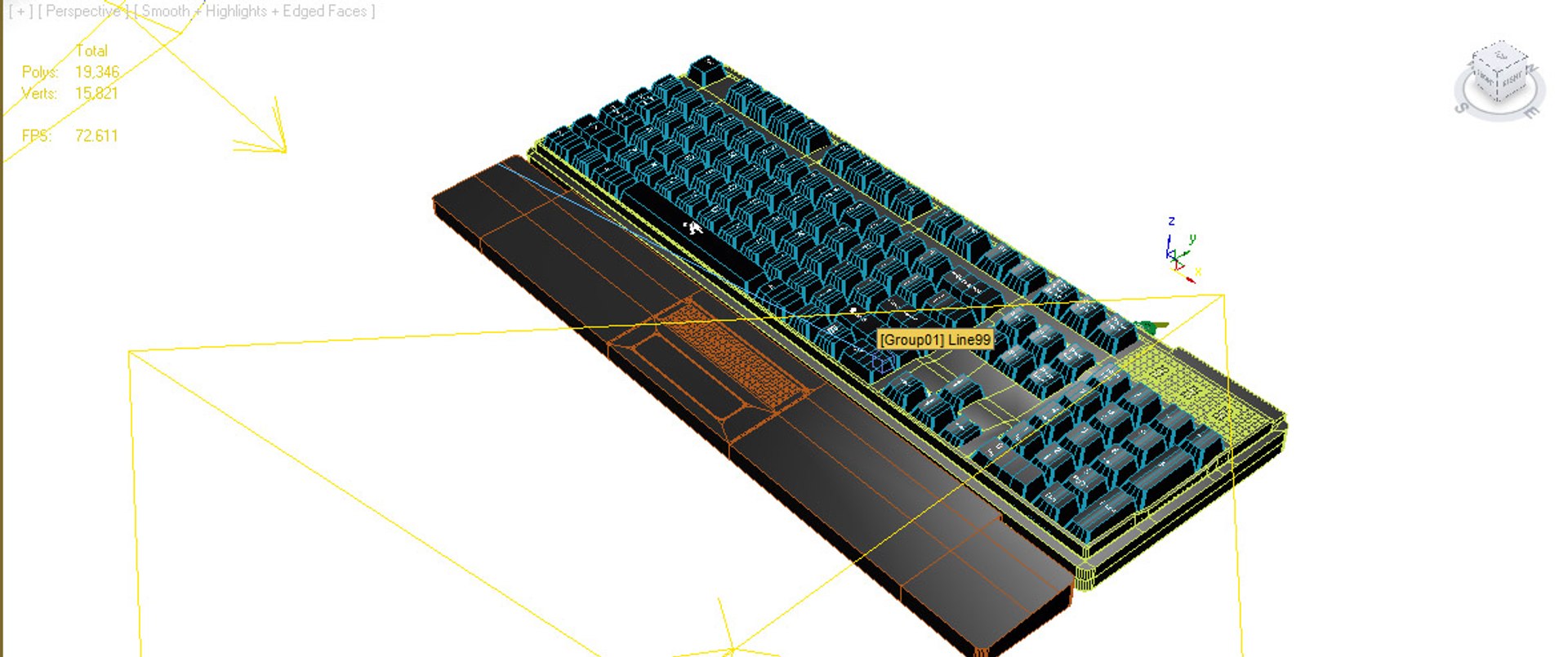 3d Keyboard Model