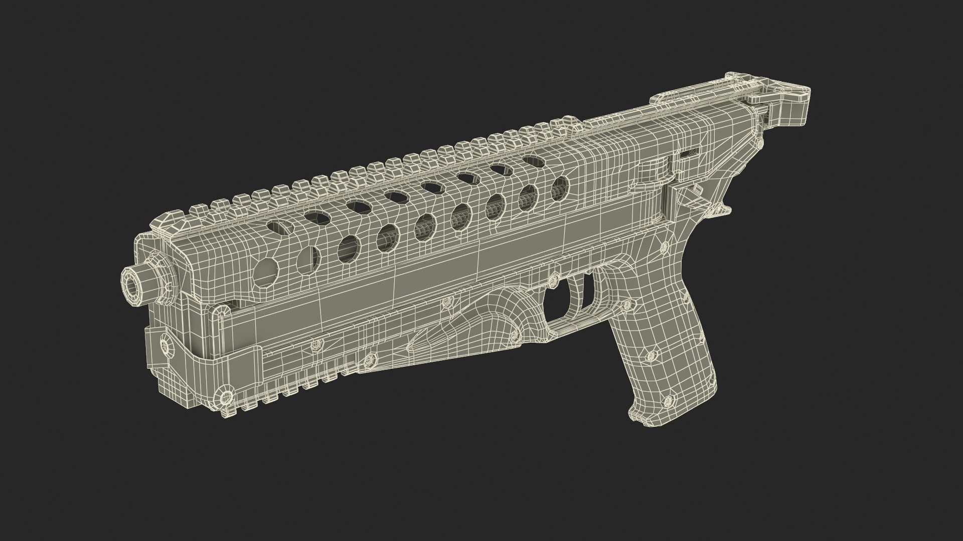 Pistol Keltek P50 Model - TurboSquid 2215336