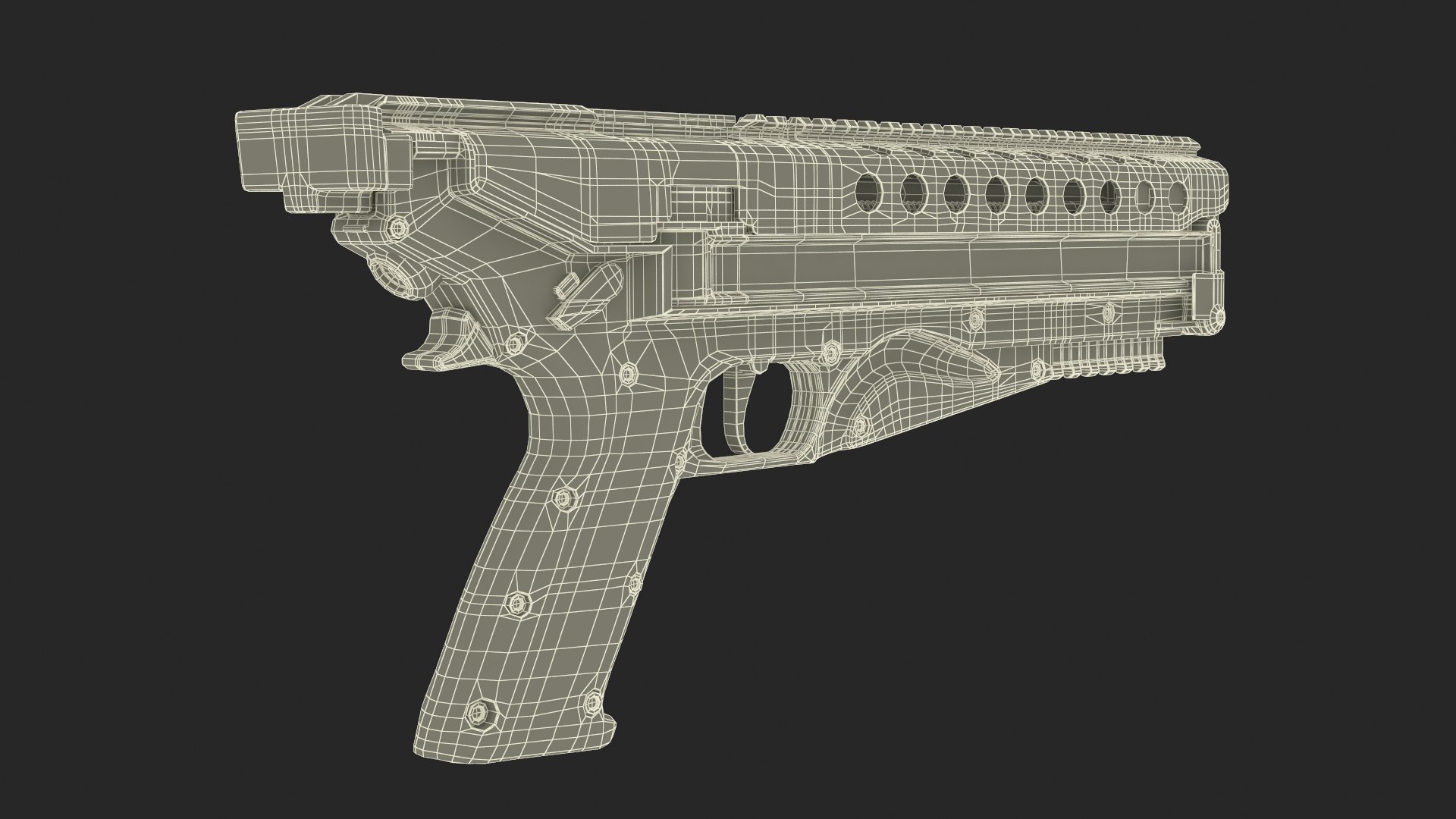 Pistol Keltek P50 Model - TurboSquid 2215336