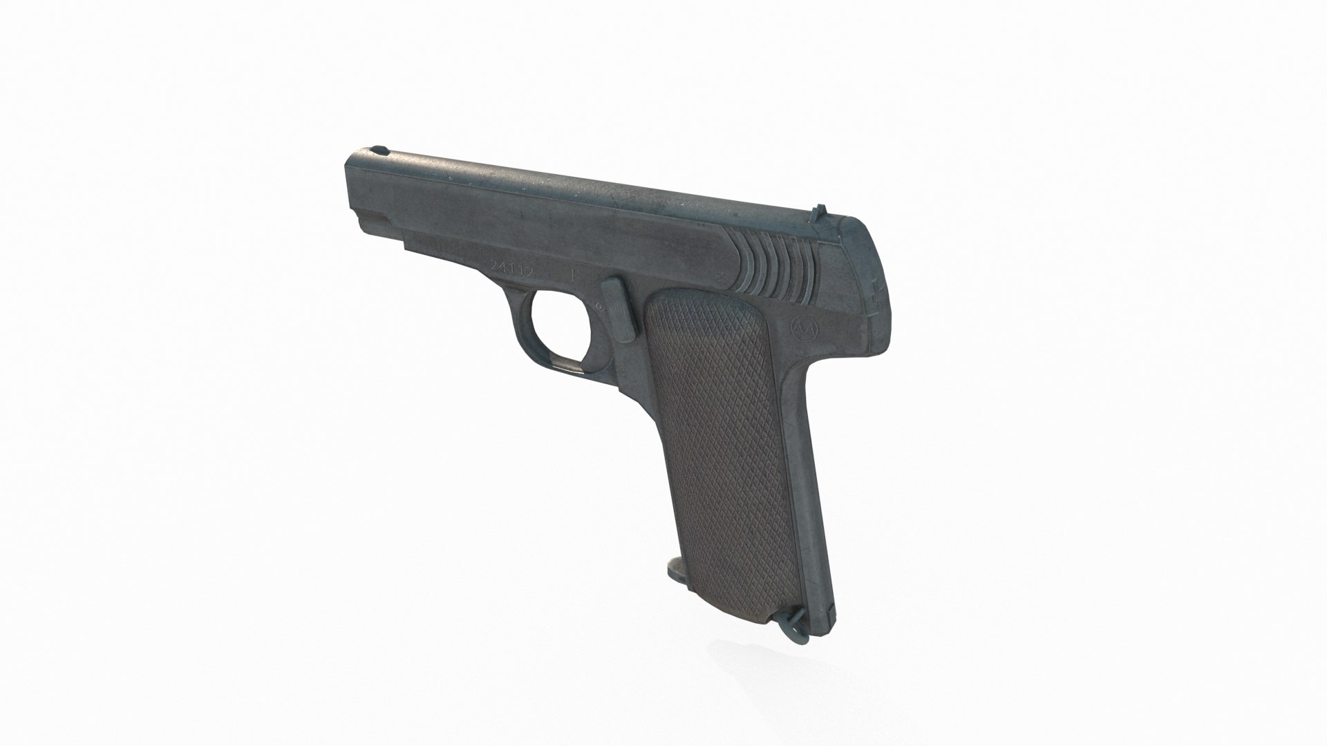 3D Old Style Pistol Model - TurboSquid 2183044